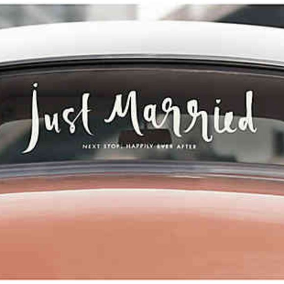 kate spade | Other | Nib Kate Spade Just Married Window Cling | Poshmark